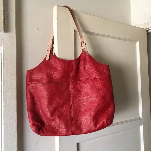 Michael Kors | Bags | Michael Kors Red Leather Purse | Poshmark